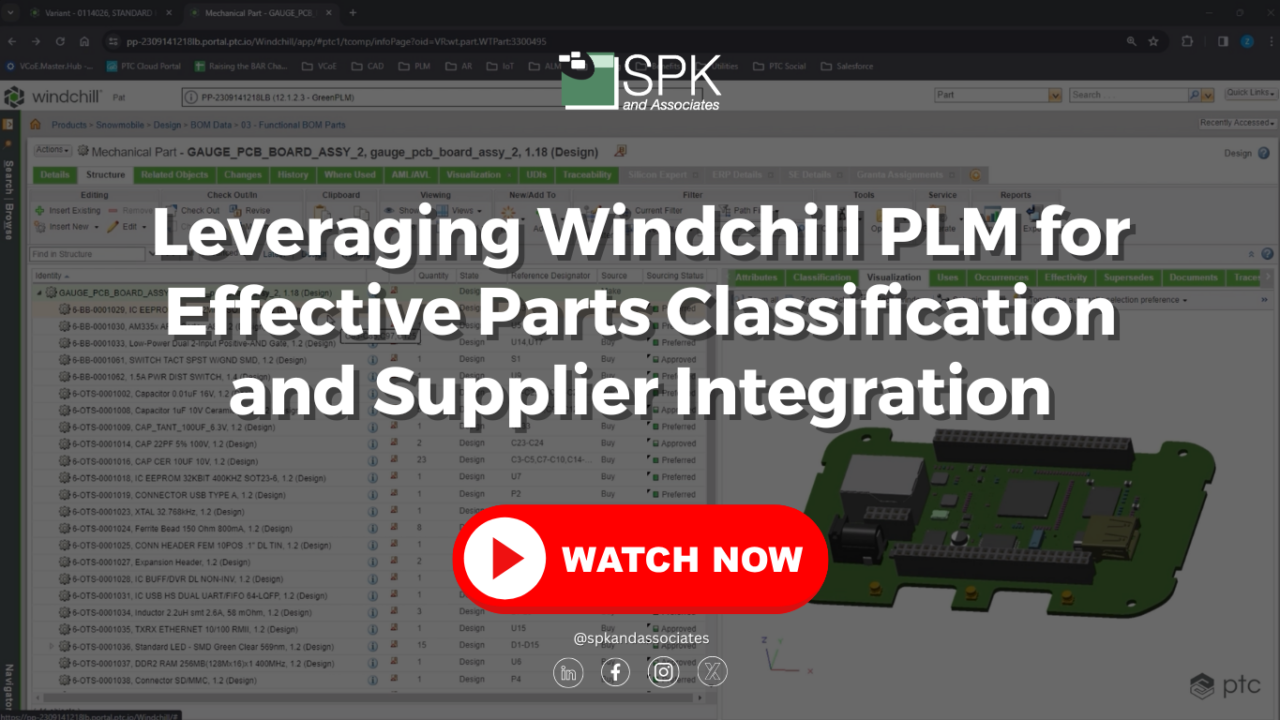 Leveraging Windchill PLM for Effective Parts Classification and ...